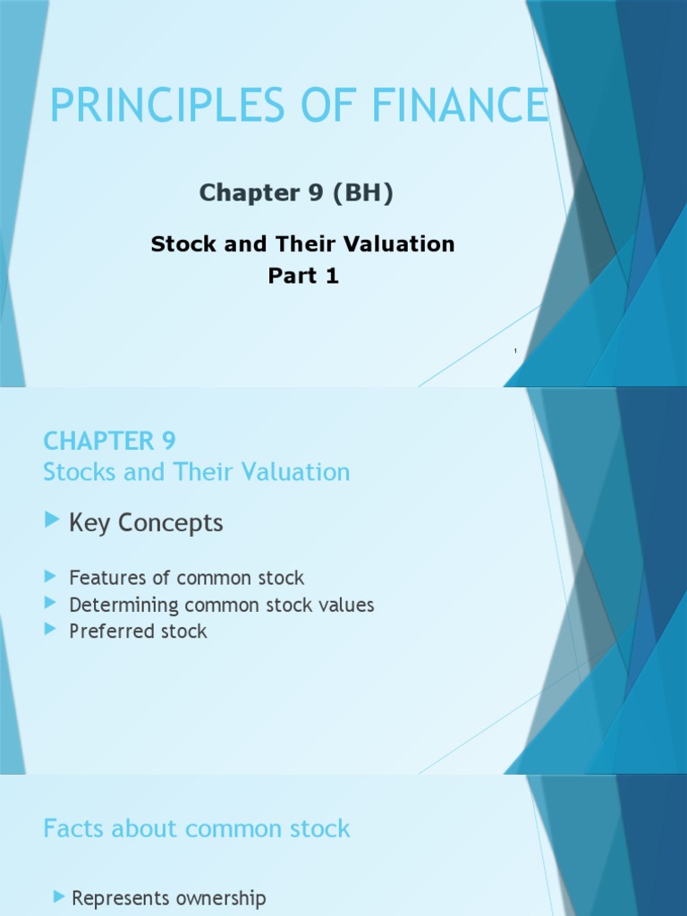Lecture 17 BH CH 9 Stock and Their Valuation Part 1 | Download Free PDF | Stocks | Investing