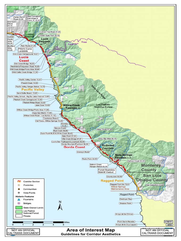 Big Sur Coast Map South | PDF
