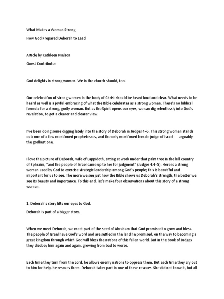 What Makes A Woman Strong | PDF