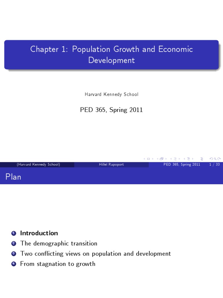 Module 5 Handout2 Population Growth and Economic Development Chapter 1 ...