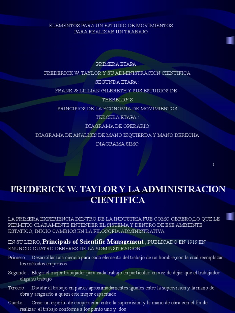 ESTUDIO - DE - MOVIMIENTOS (1) Therbligs | PDF | Arandela (Hardware ...