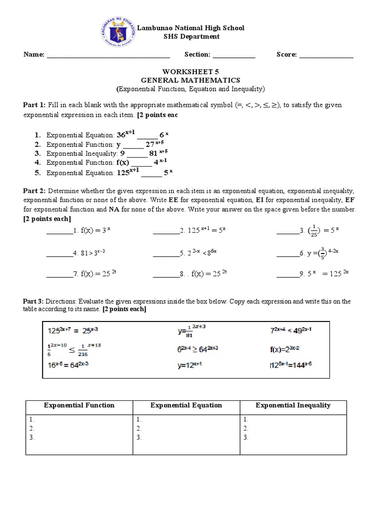 Problem Set | PDF | Equations | Inequality (Mathematics)