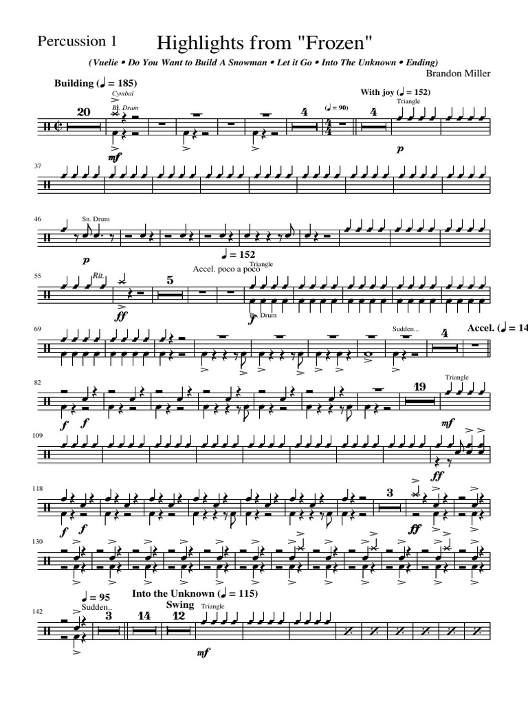 Highlights From "Frozen": Percussion 1 | PDF