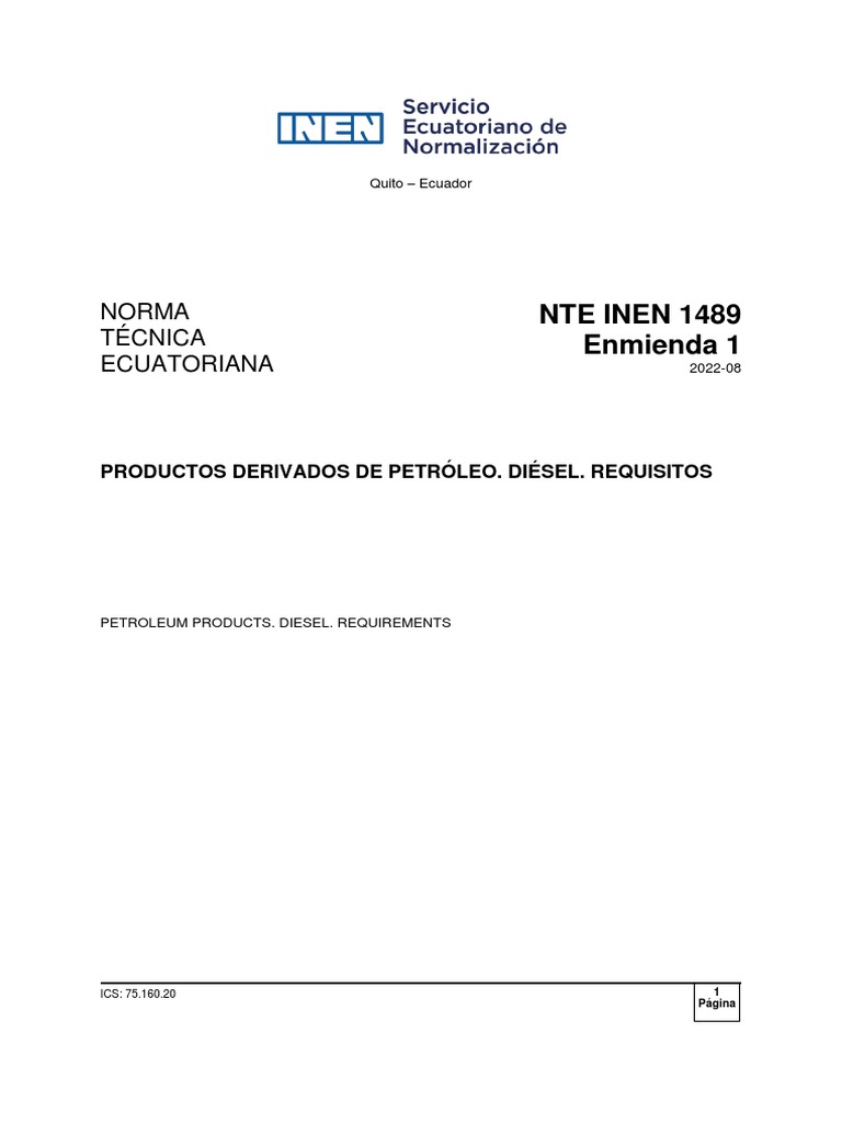 Nte Inen 1489 - Enm 1 | PDF