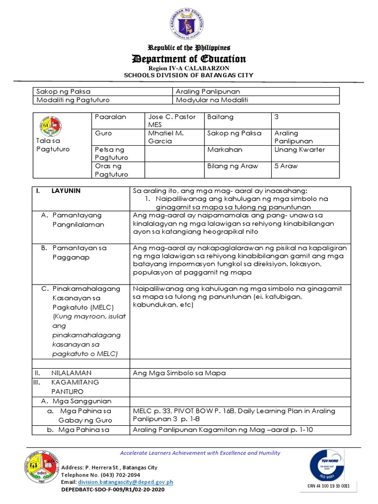 Ap3 Q1 Melc1 M | PDF