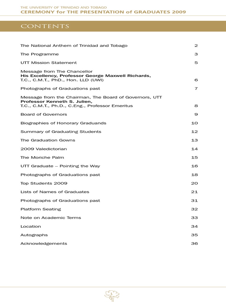 Graduation Brochure | PDF | Engineering | Bachelor's Degree