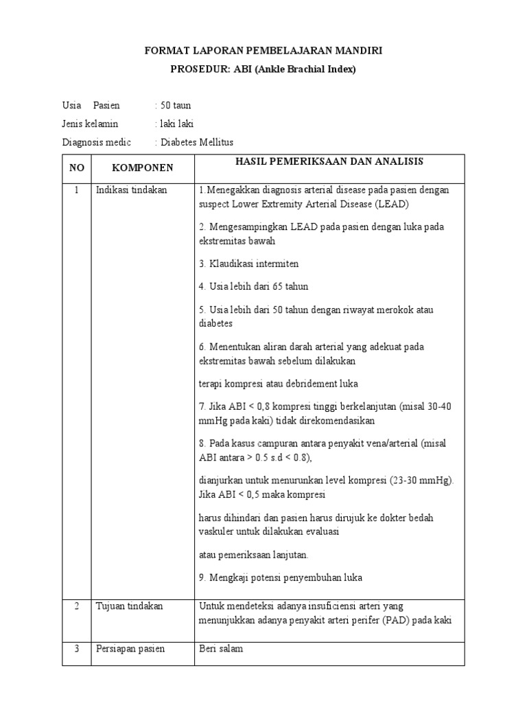 Abi - Format Laporan Pembelajaran Mandiri | PDF