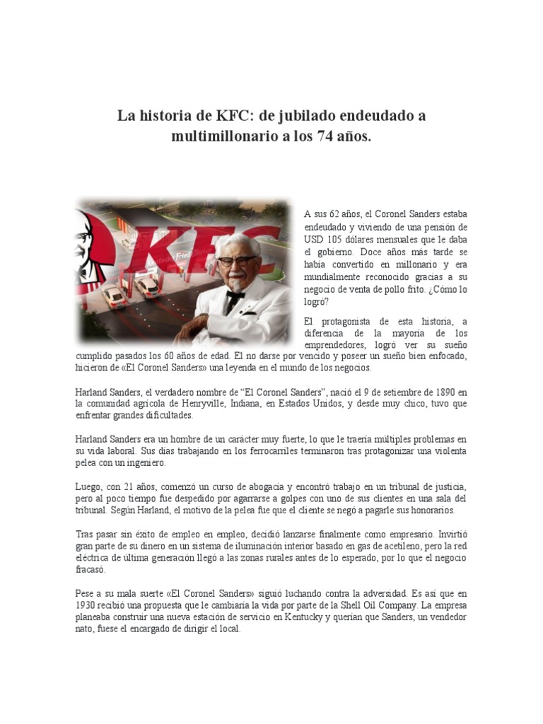 La Historia de KFC | PDF