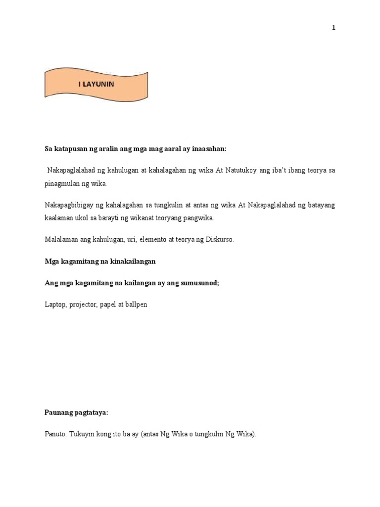 Module Type Bsed Iii Filipino | PDF