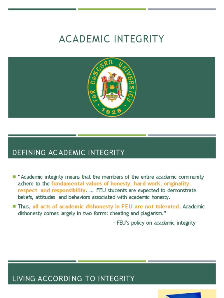 Academic Integrity (Part 1) | PDF | Integrity | Academic Dishonesty
