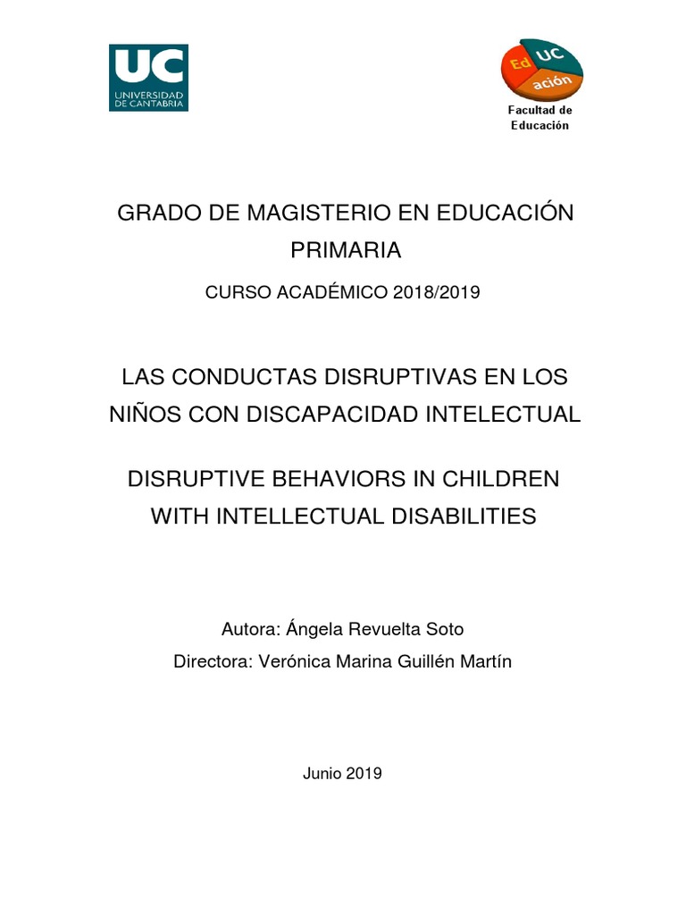 Ivan Pardo Semana2.conductas Disrruptivas en Los Niños Con Discapacidad. | PDF | Discapacidad ...
