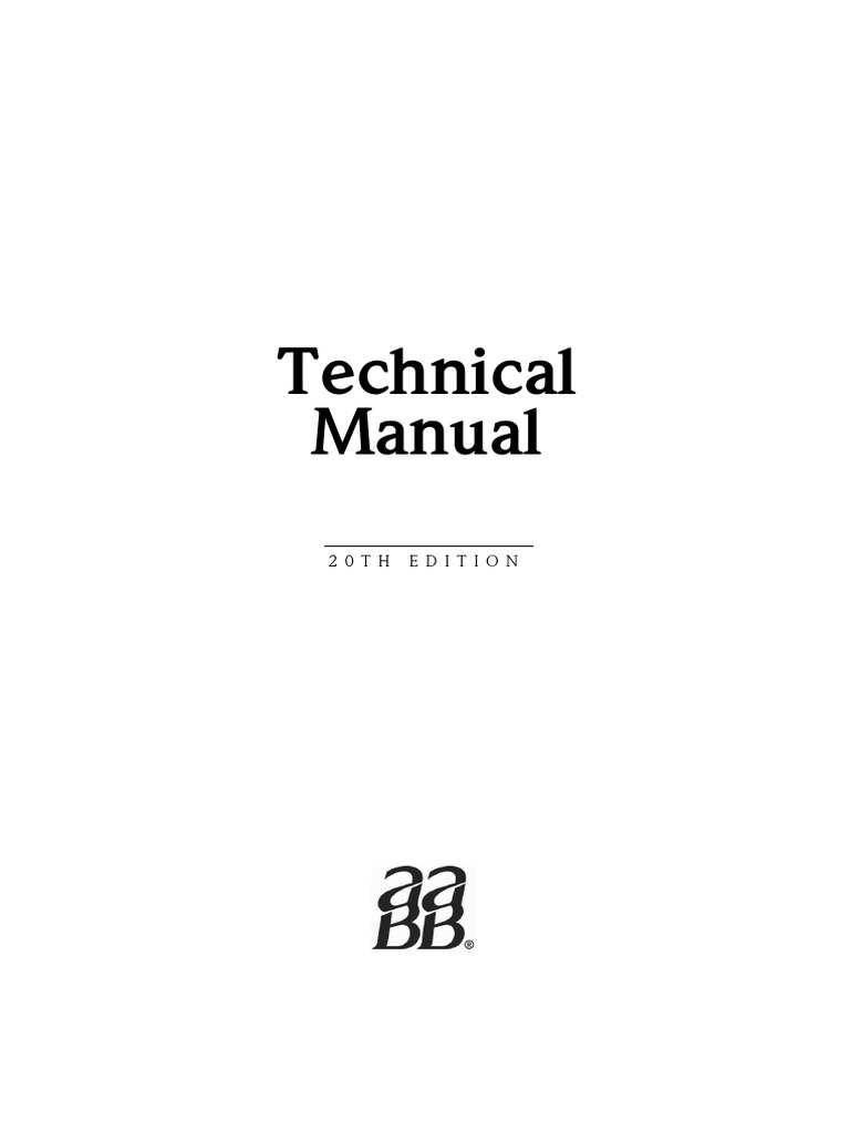 Tech Manual AABB 2020 | PDF