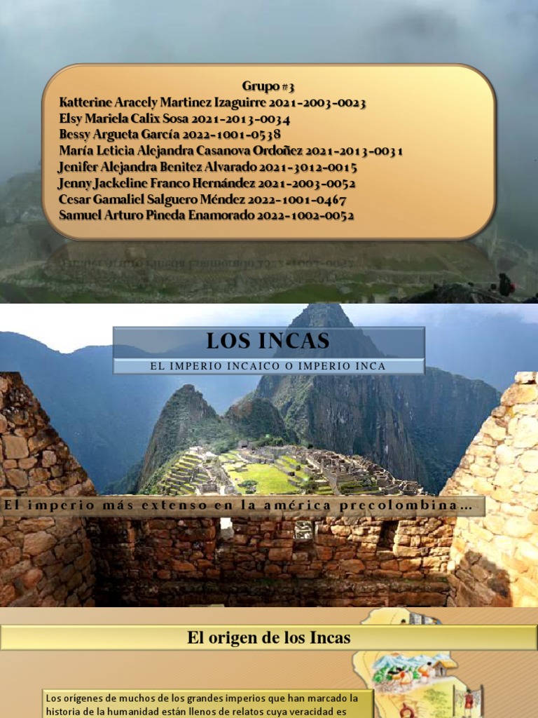Imperio Inca Grupo#3 | PDF | Imperio Inca | Andes