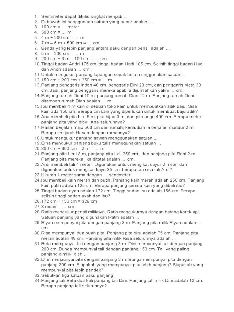 Contoh Soal CM - M | PDF