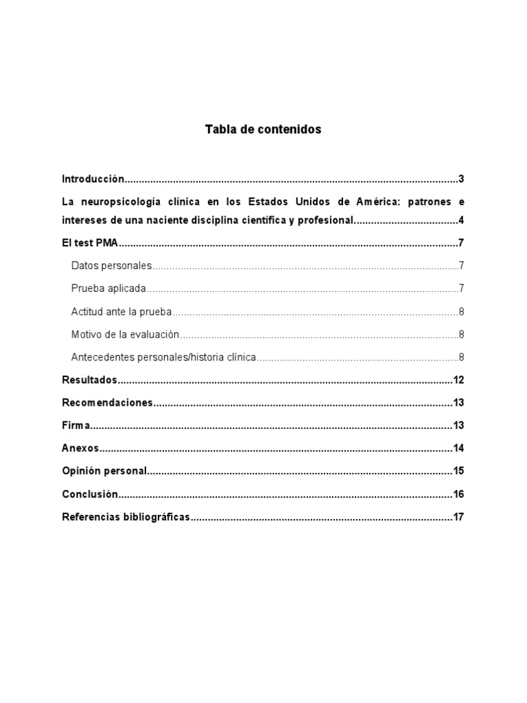 Neuropsicología Clínica y Prueba PMA | PDF | Sicología | Neuropsicología
