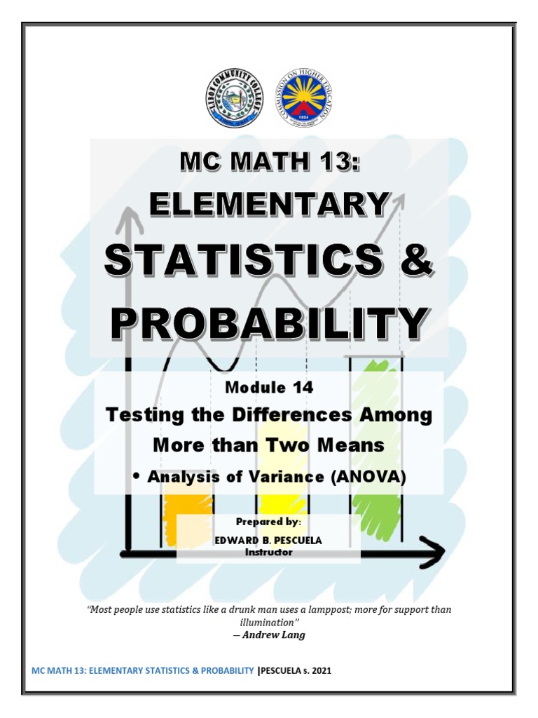 MC Math 13 Module 14 | PDF | F Test | Statistical Hypothesis Testing