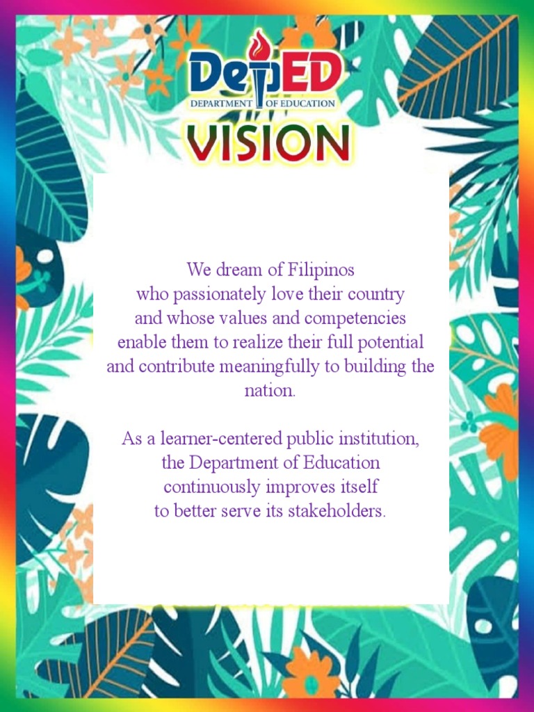 A Vision for Quality Education in the Philippines: Learner-Centered ...