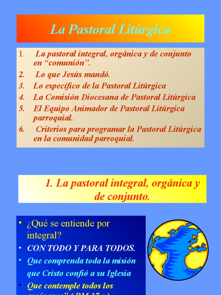 La Pastoral Litúrgica | PDF | eucaristía | Iglesia Católica