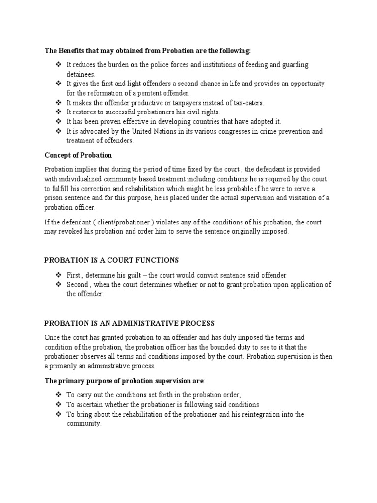 Ca 2 | PDF | Probation | Rehabilitation (Penology)