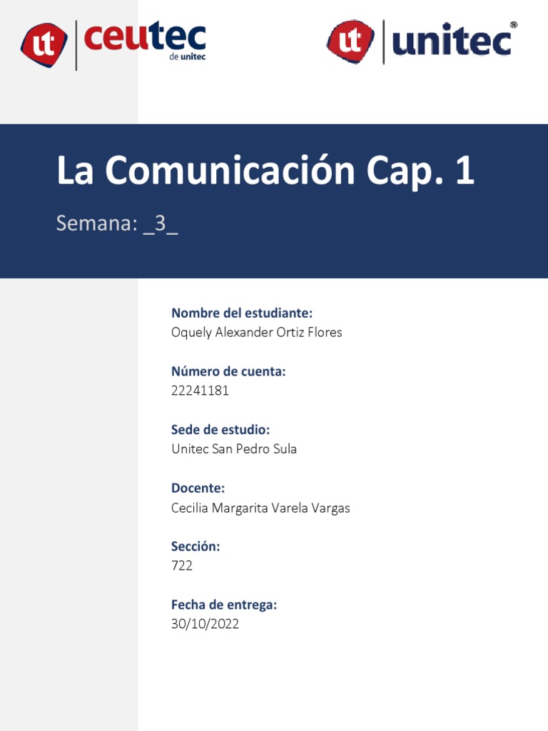 La Comunicación Cap. 1 | PDF | Comunicación | Comunicación humana