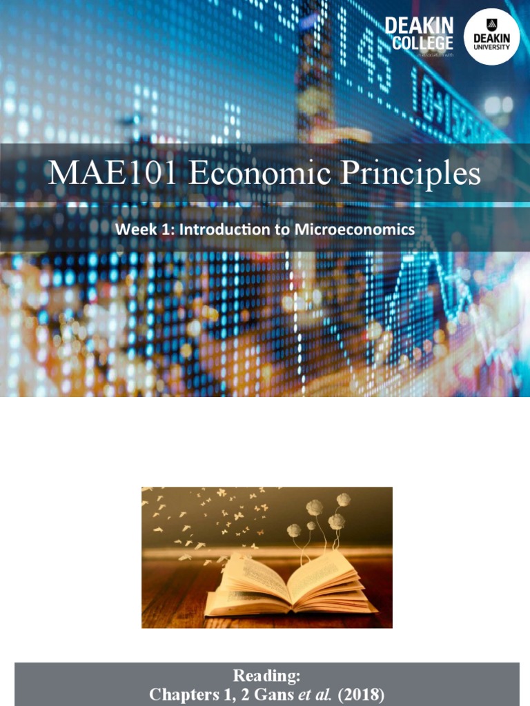 Week 1 Introduction To Microeconomics | PDF | Economics | Microeconomics