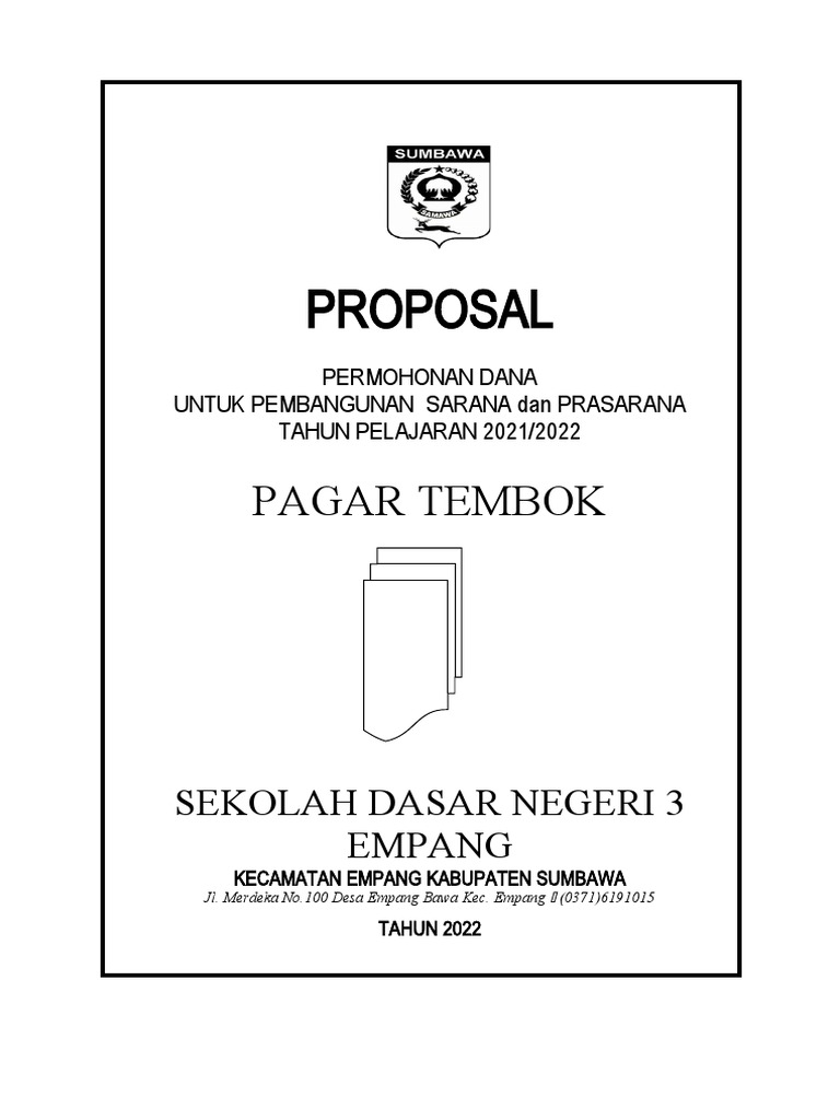 Proposal DAK PAGAR 2022 | PDF