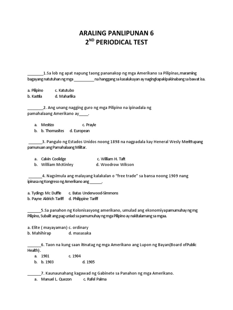 Periodical Test | PDF