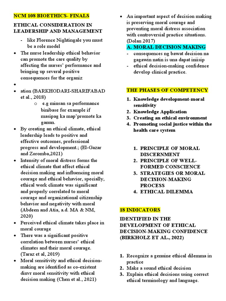 NCM 108 Bioethics Finals 1 | PDF | Computer Security | Security