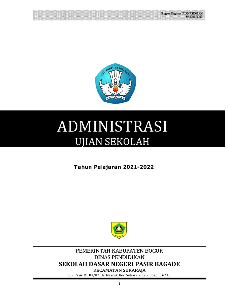 Adm Us Kelas 6 2021-2022 | PDF