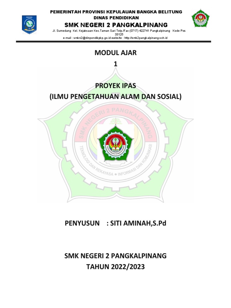 Modul Proyek Ipas 1 Makhluk Hidup Dan Lingkungannya Siti Aminah, S.PD ...
