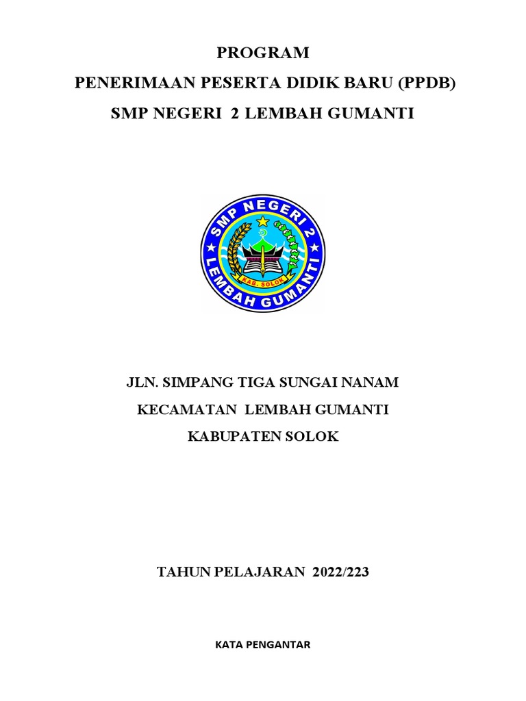 Program PPDB 2022 | PDF | Karier & Perkembangan | Pengelolaan Keuangan & Uang