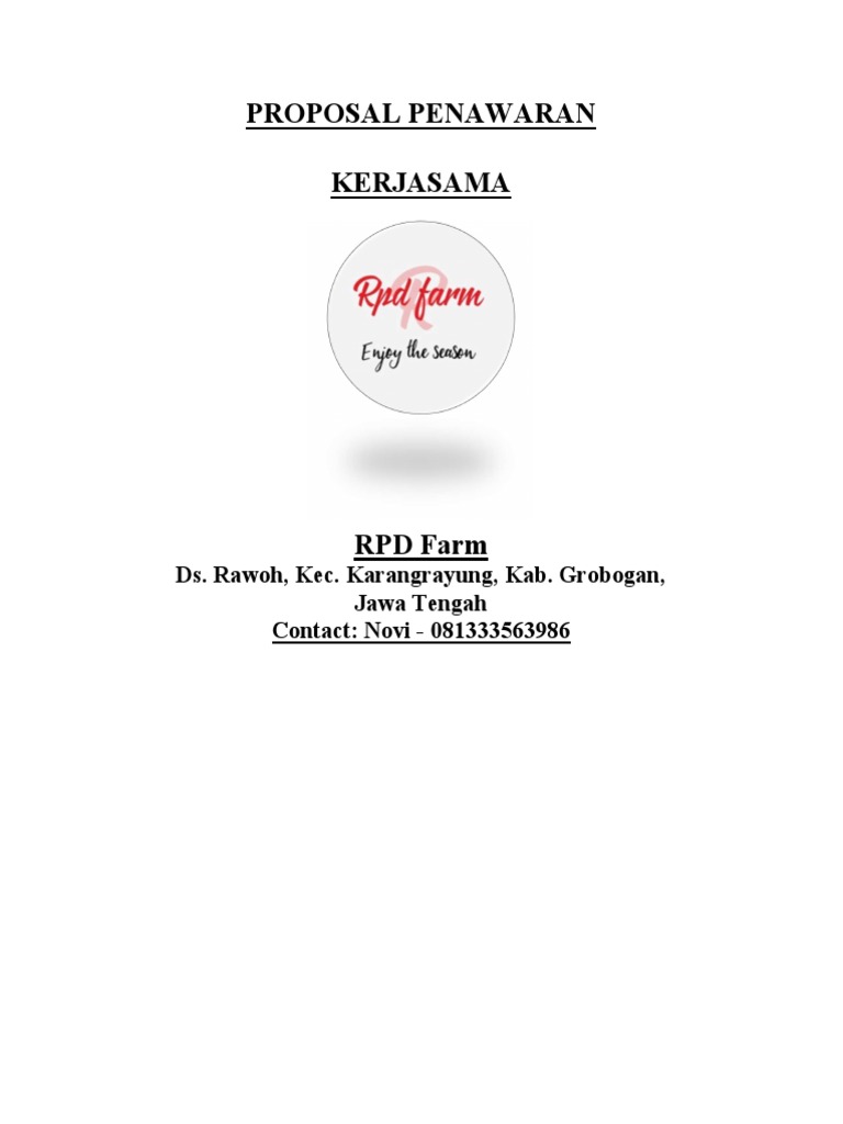 Proposal Penawaran Perikanan Lele | PDF