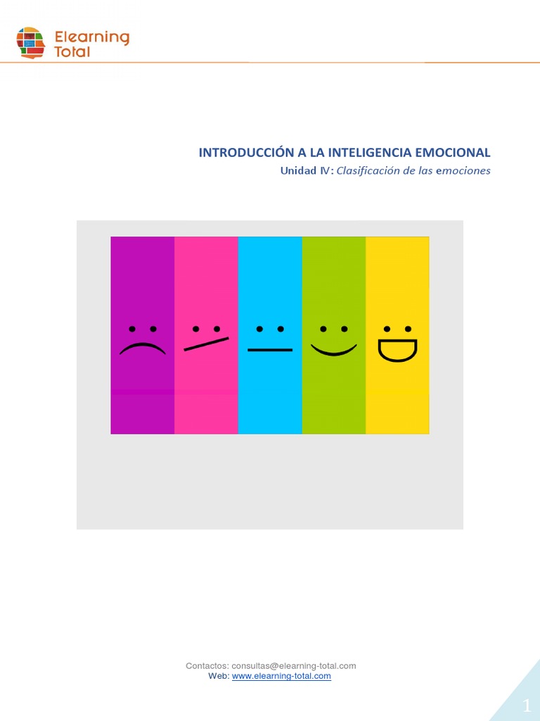 Clasificación de Emociones Básicas | PDF | Las emociones | Pensamiento