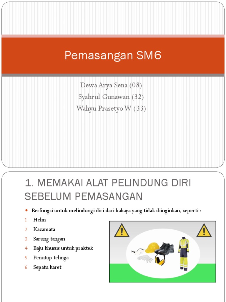 Pemasangan SM6 | PDF