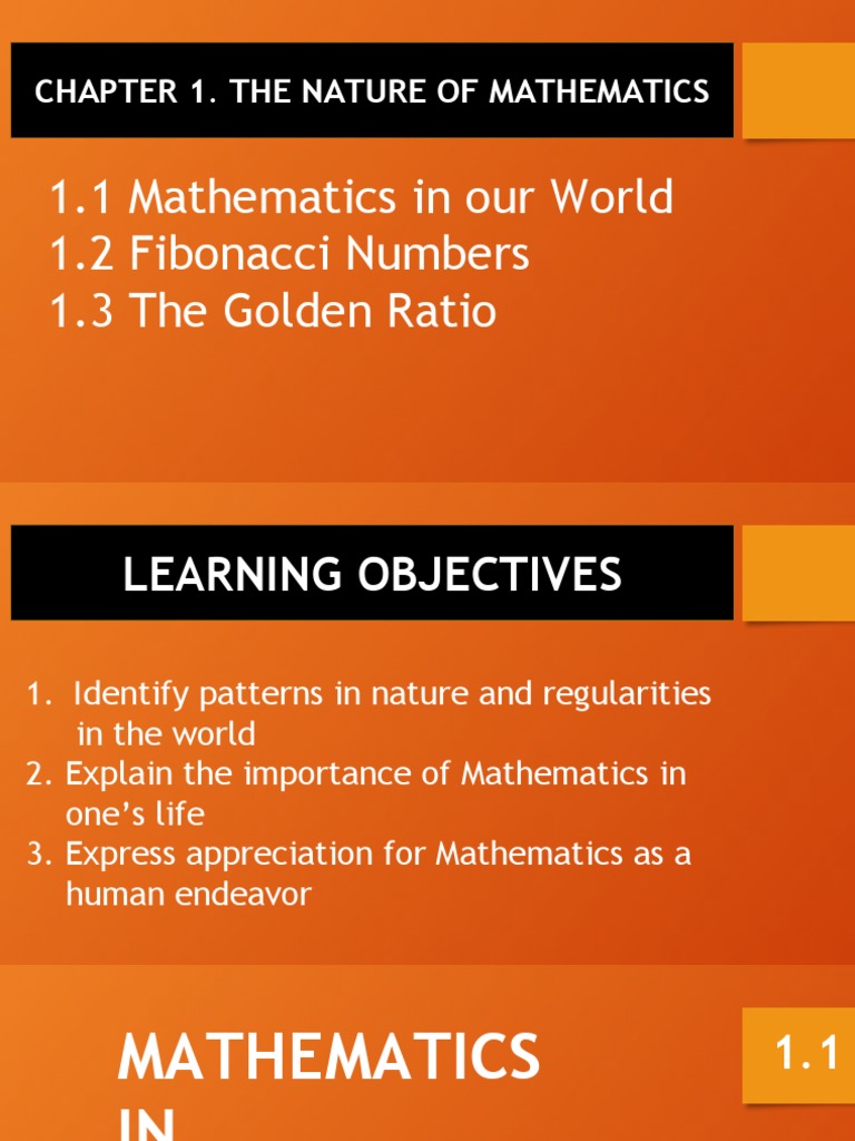 Chapter 1 Patterns and Numbers in Nature and The World | Download Free PDF | Mathematics