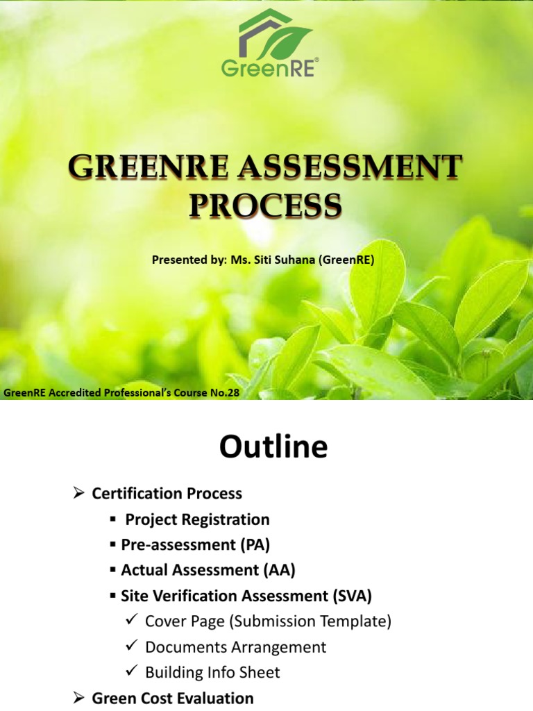 GreenRE Certification Process Overview | PDF | Audit | Verification And ...
