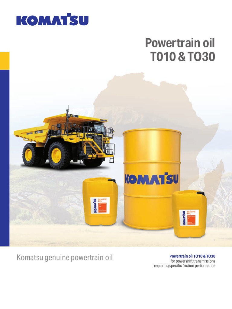 Powetrain Oil TO10 TO30 en Brochure | PDF | Gear | Wear
