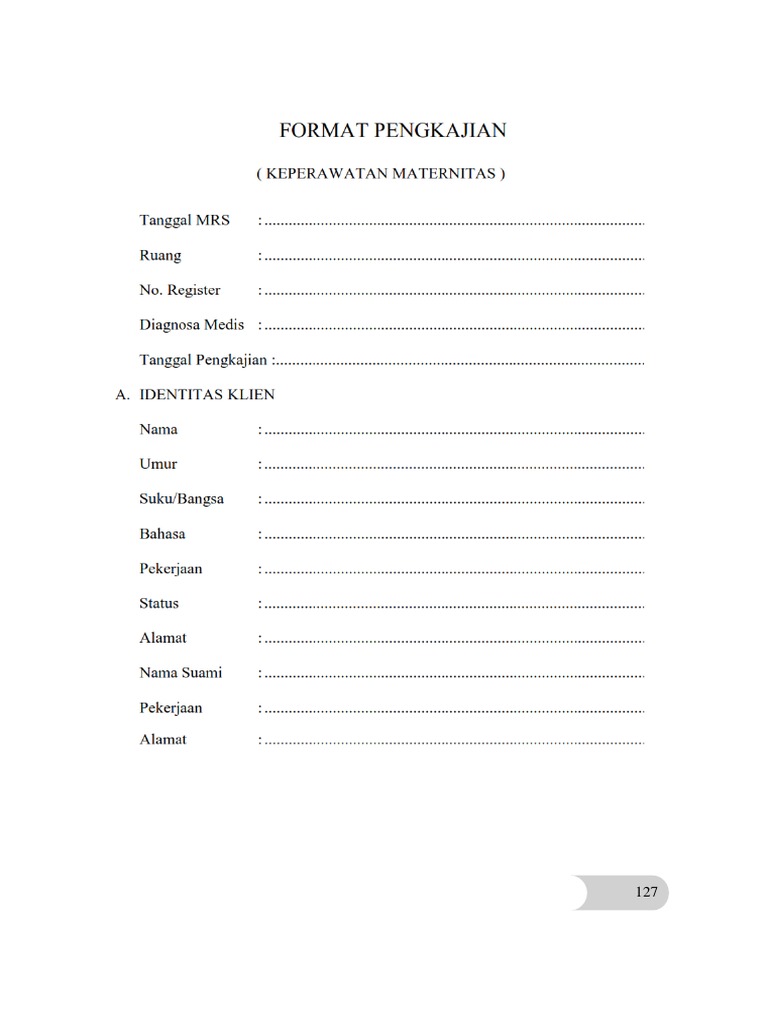 Format Askep Maternitas | PDF