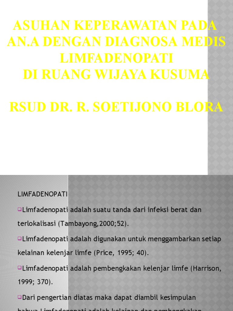 Dokumen - Tips - PPT Askep Limfadenopati | PDF