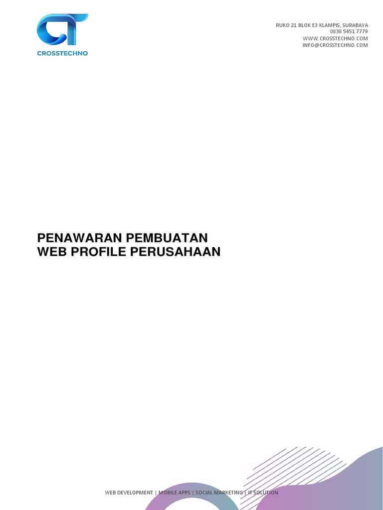 Penawaran Website CrossTechno | PDF | Teknologi & Rekayasa