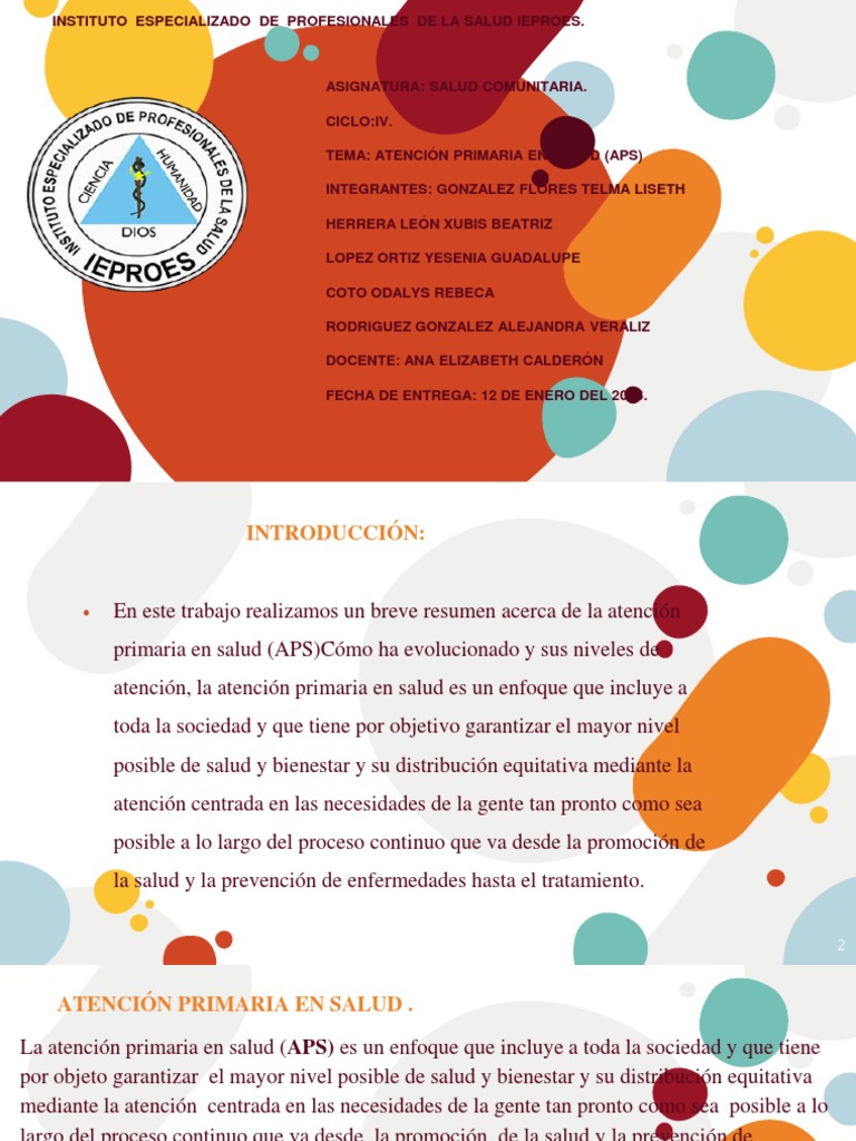 Atención Primaria en Salud (Aps) | PDF | Carrera | Hospital