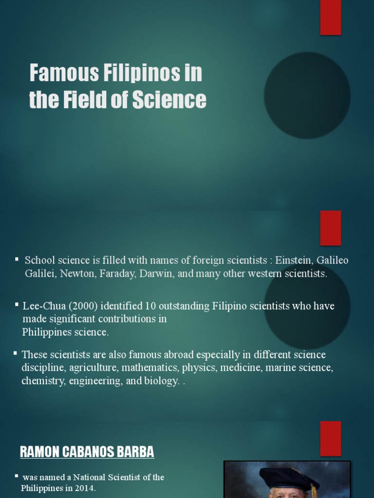 8_FAMOUS FILIPINOS IN THE FIELD OF SCIENCE_ | PDF | Science | Scientist
