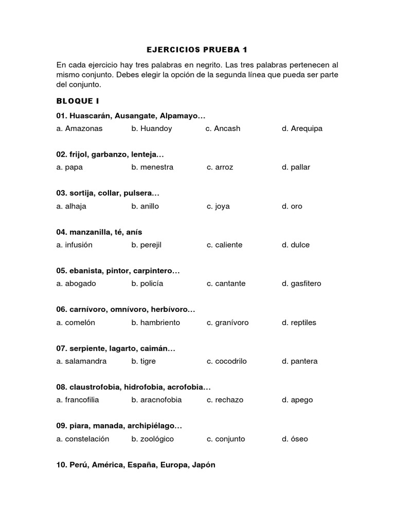 Ejercicios Prueba 1 Coar Pdf