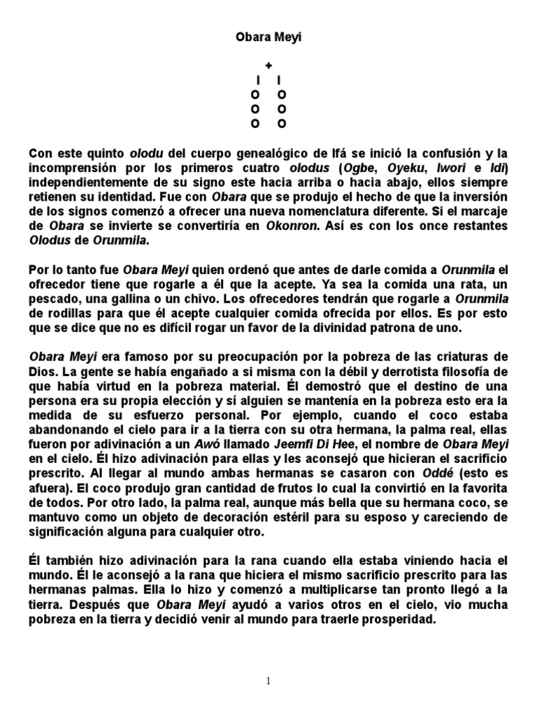 007 Tratado Enciclopedico de Obara de Ñico Ogbe Sa | PDF