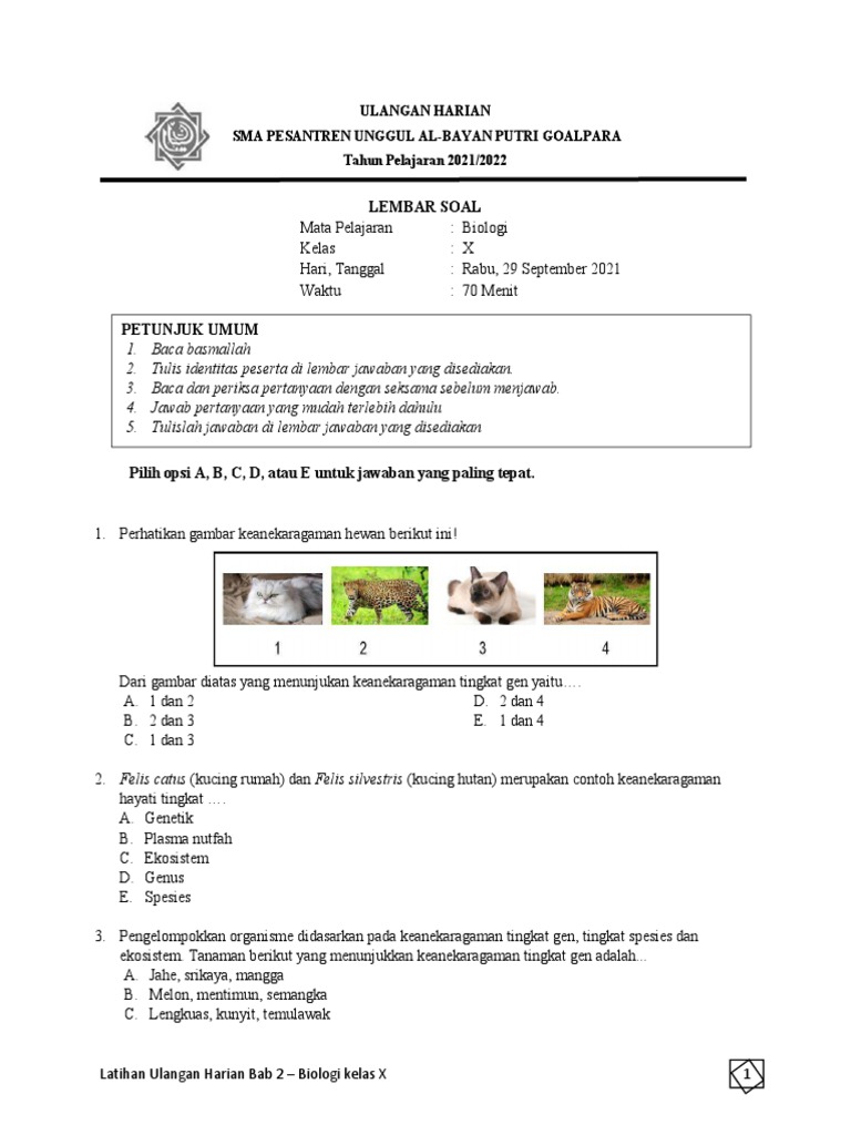 Latihan Soal UH 2 (KD2 + KD3) | PDF