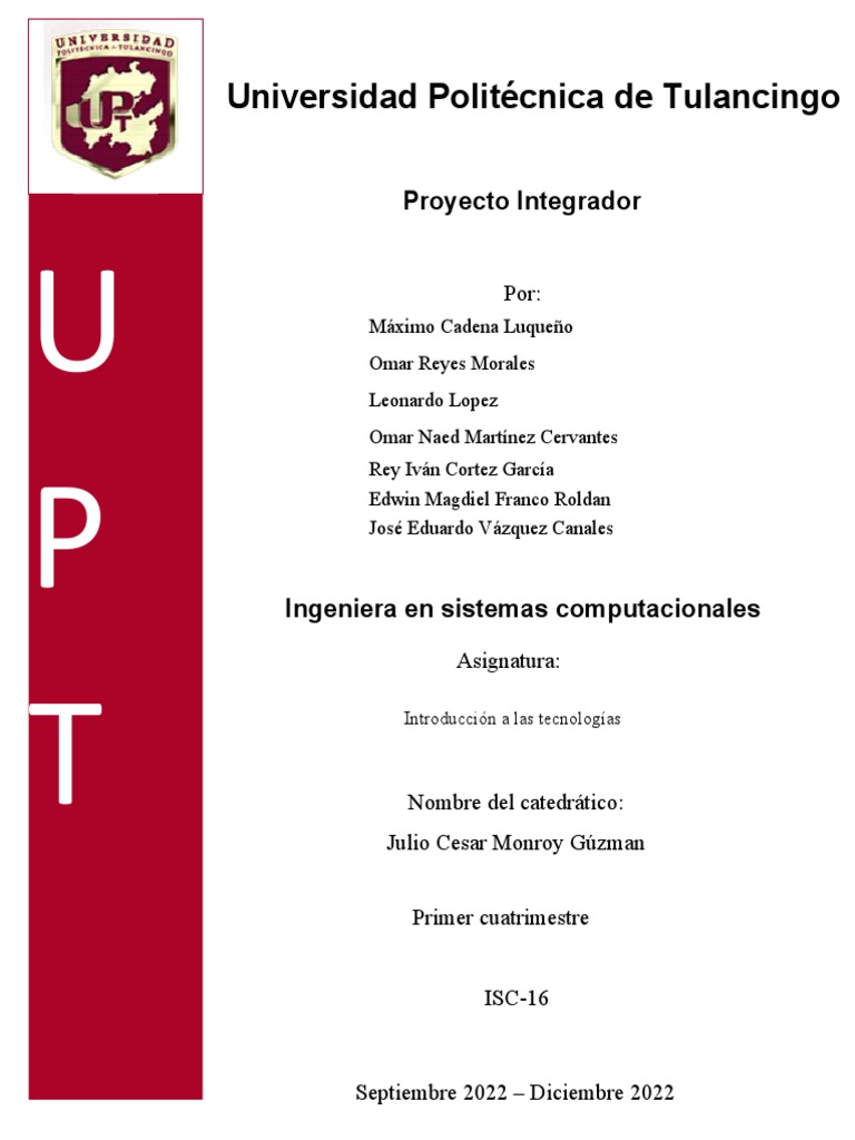 Proyecto Final ISC-16 | PDF | Software | Ingeniería Informática