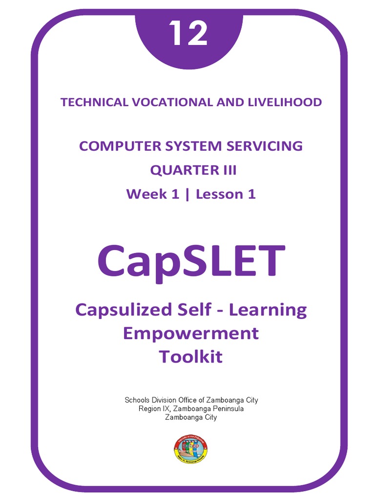 TVL CapsLET G12 Q3 CSS WEEK 1 | PDF | Computing
