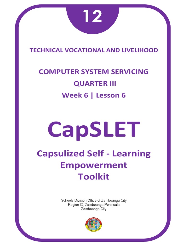 TVL CapsLET G12 Q3 CSS WEEK 6 | PDF | Computer Network | Learning