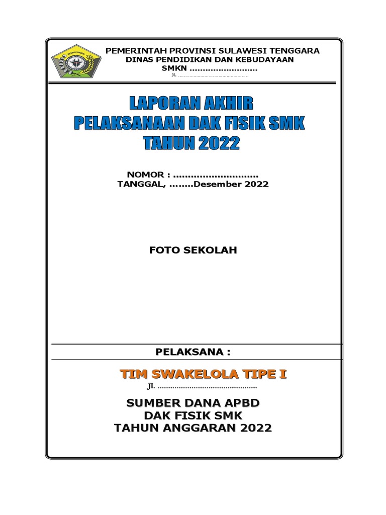 Draft Laporan Akhir Dak Fisik | PDF