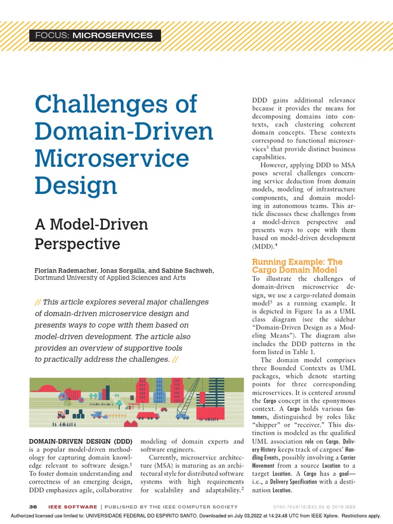 Challenges of Domain-Driven Microservice Design A Model-Driven Perspective | PDF ...